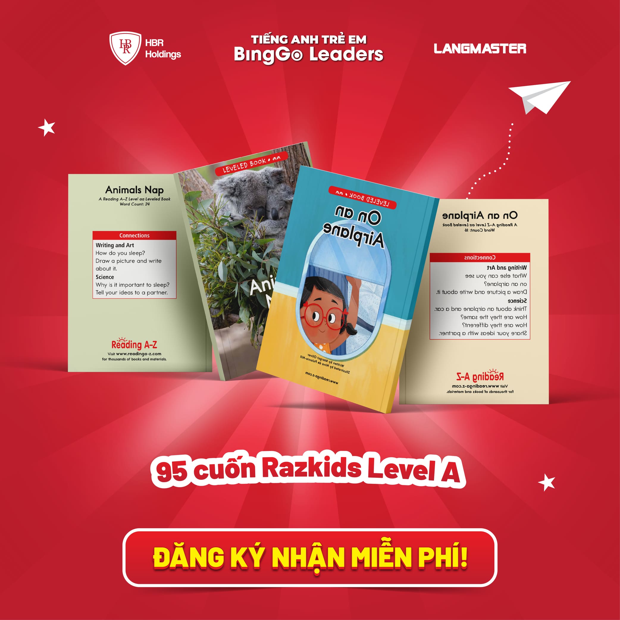 Bộ sách "Razkid level AA - Letters A-Z"